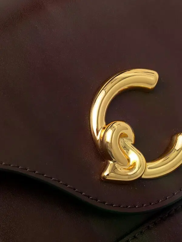 COCCINELLE Logo-plaque Shoulder Bag - Brown