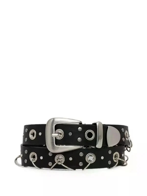 GESTUZ Gznitzy Stud-embellished Belt - Black