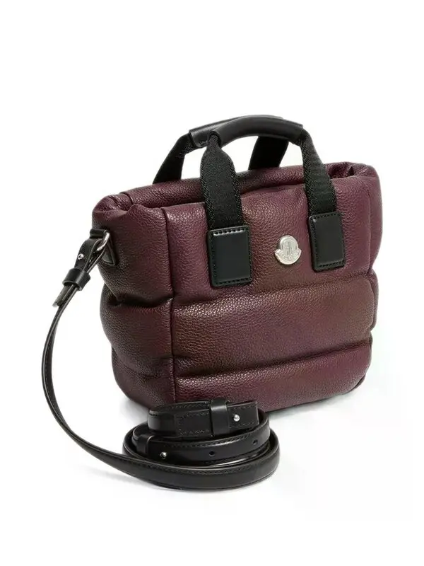 Moncler Micro Caradoc Quilted Leather Tote Bag