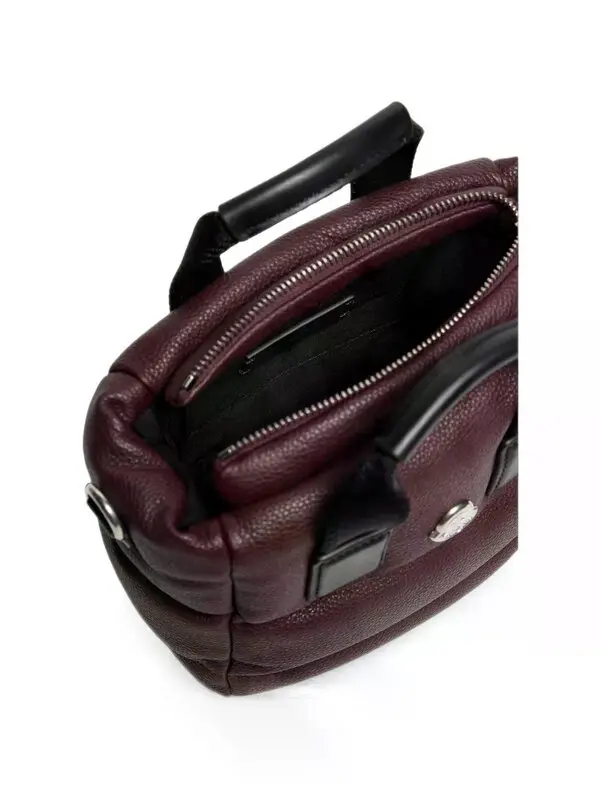 Moncler Micro Caradoc Quilted Leather Tote Bag