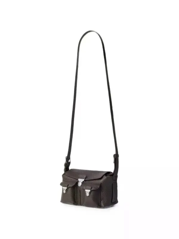 LEMAIRE Mini Soft Gear Bag In Bubble Lambskin - Brown