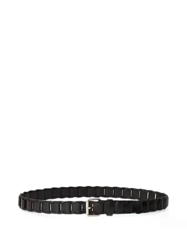LEMAIRE Link Belt In Vegetable-tanned Leather - Brown