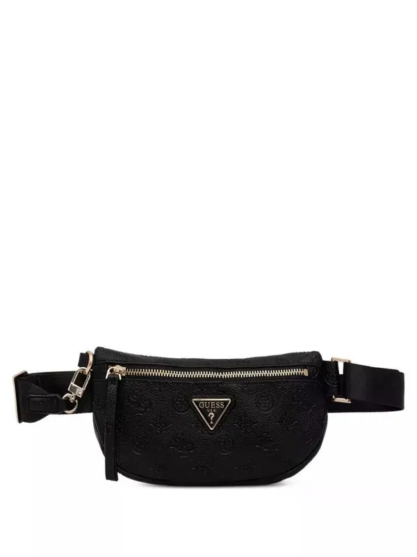 Guess Devon Logo-debossed Belt Bag - Black