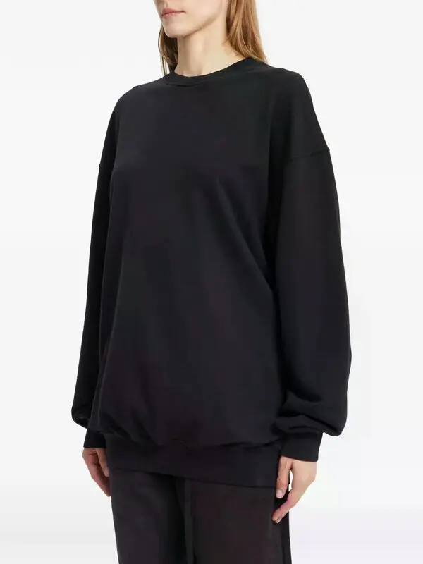 ANN DEMEULEMEESTER Slogan-print Brushed Sweatshirt