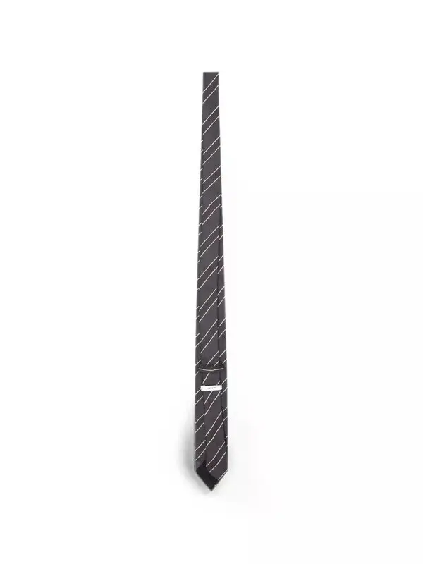 LARDINI Striped Silk Tie