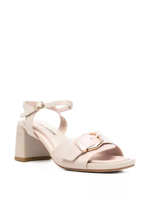 LINDA BAUMANN Buckle-detail Leather Sandals