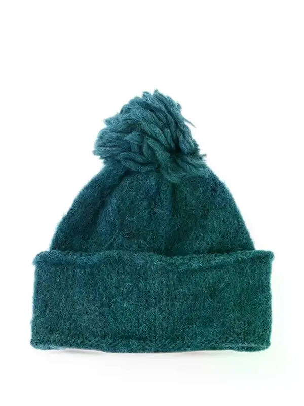 Dsquared2 Pom-pom Beanie Hat - Blue
