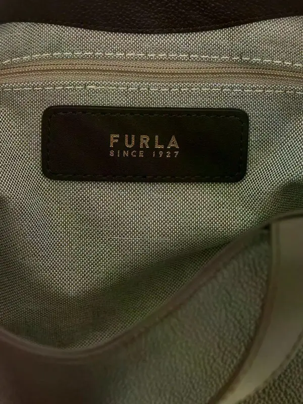 Furla Small Goccia Leather Tote Bag - Brown