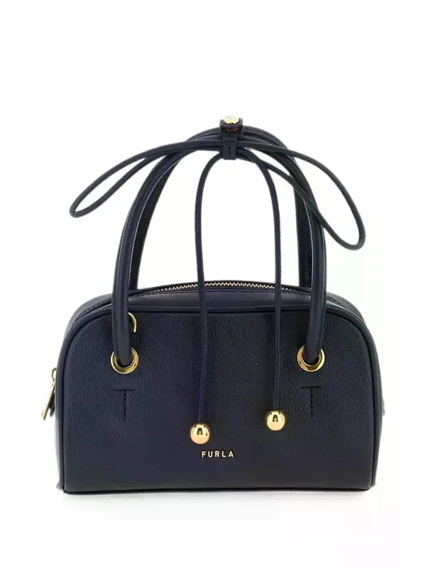 Furla Small Poppy Leather Tote Bag - Blue