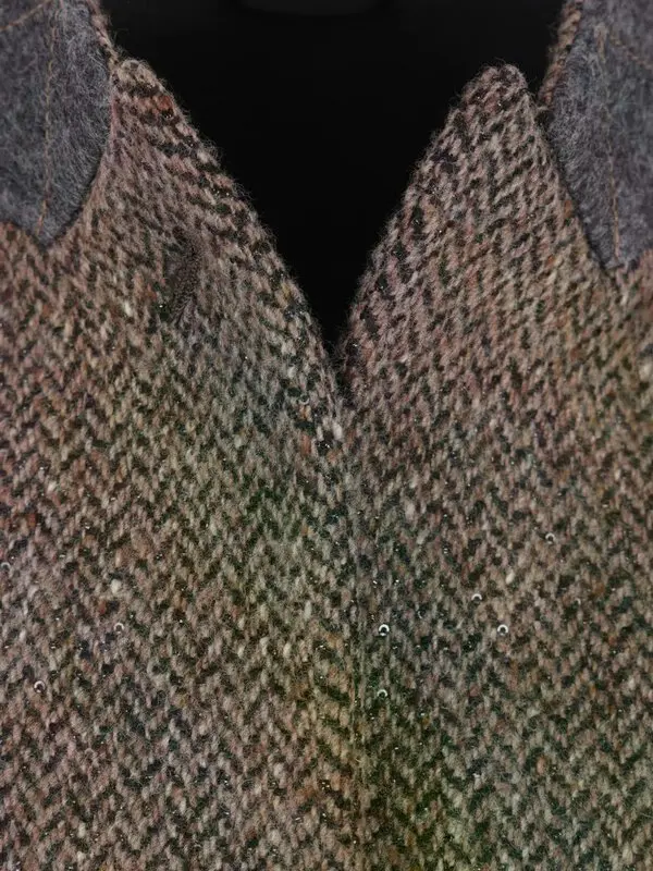 Brunello Cucinelli Herringbone Belted Vest