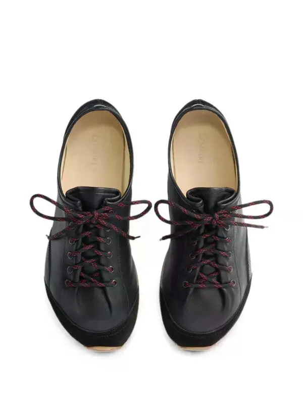 LEMAIRE Gummy Grips Sneakers In Mixed Leathers - Black