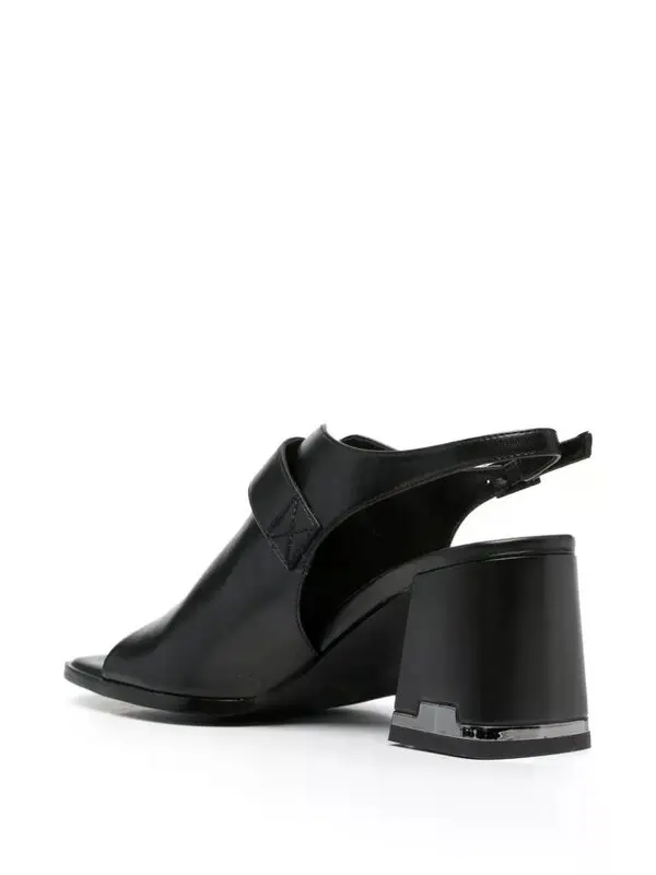 LINDA BAUMANN Buckle-detail Slingback Sandals