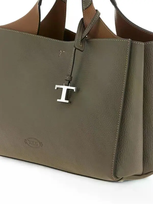 TOD'S T Timeless Leather Tote Bag