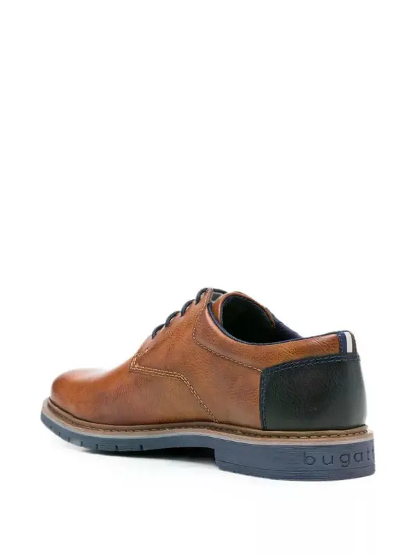 BUGATTI Logo-debossed Lace-up Derby Shoes