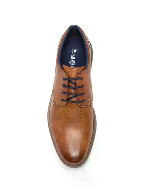 BUGATTI Logo-debossed Lace-up Derby Shoes