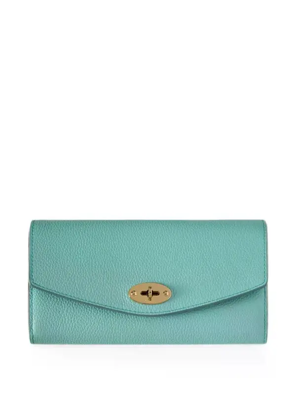 Mulberry Small Darley Grained Leather Wallet - Blue
