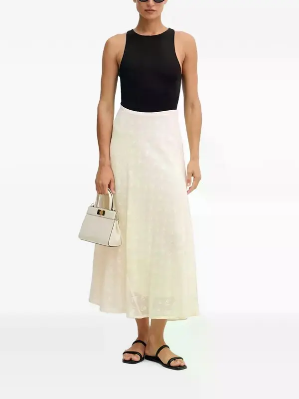 HOSS INTROPIA Roxanne Floral-lace Flared Midi Skirt