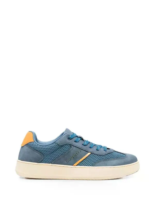 BUGATTI Mesh-panelled Lace-up Sneakers - Blue