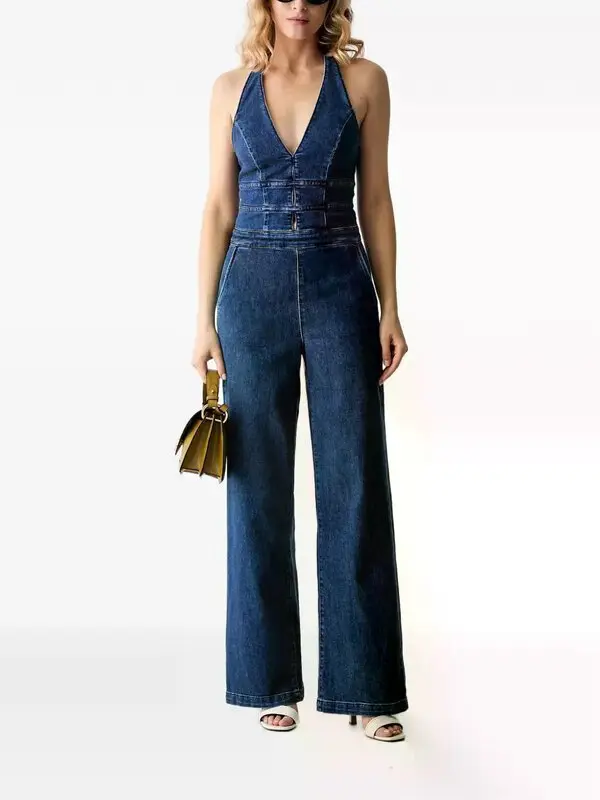 Guess Halterneck Jumpsuit - Blue