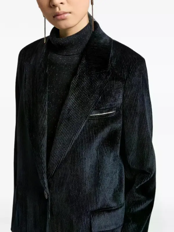 Peserico Corduroy Single-breasted Jacket