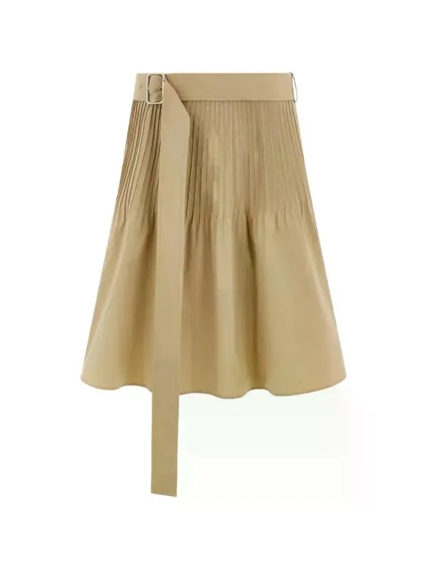 FERRAGAMO Skirt With Micro Detail - Neutrals