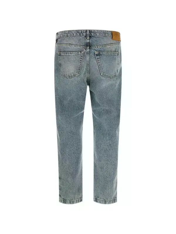 RIVIERA Stone-washed Tapered-leg Jeans