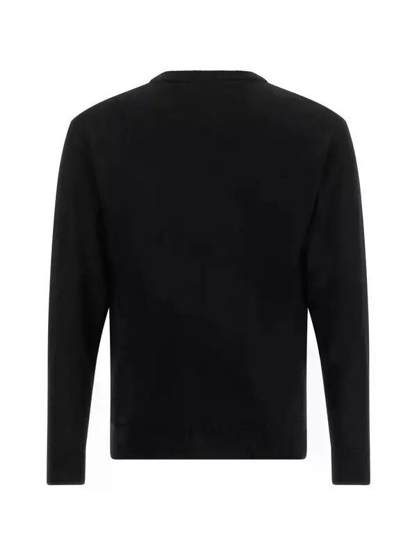 Moschino Teddy Bear Inlay Sweater - Black