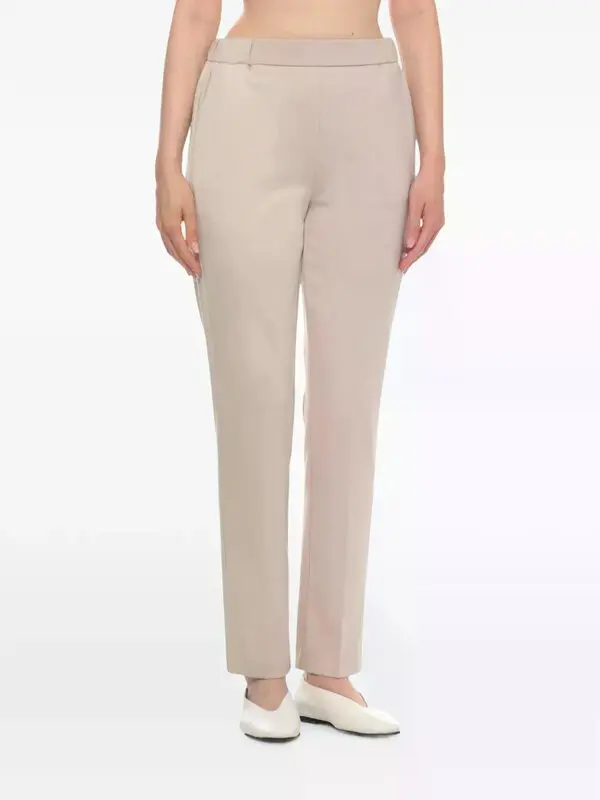 EMME Elasticated-waistband Tapered Trousers