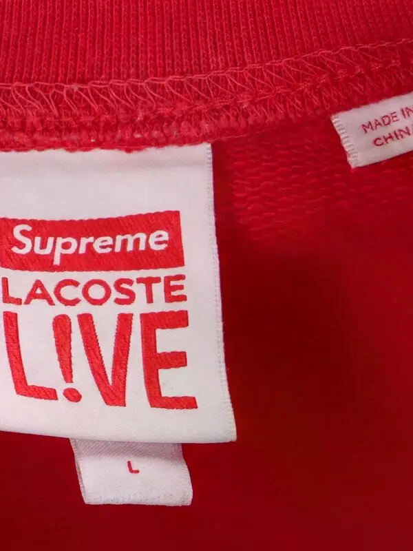 Supreme Embossed-logo Crew-neck Sweater