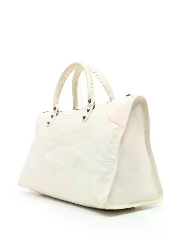 Balenciaga 2000s Large Le City Leather Tote Bag - Neutrals