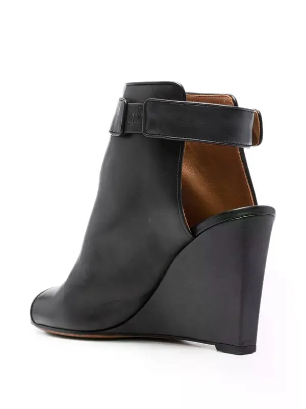 Givenchy 2010s Shark-lock Wedge Sandals