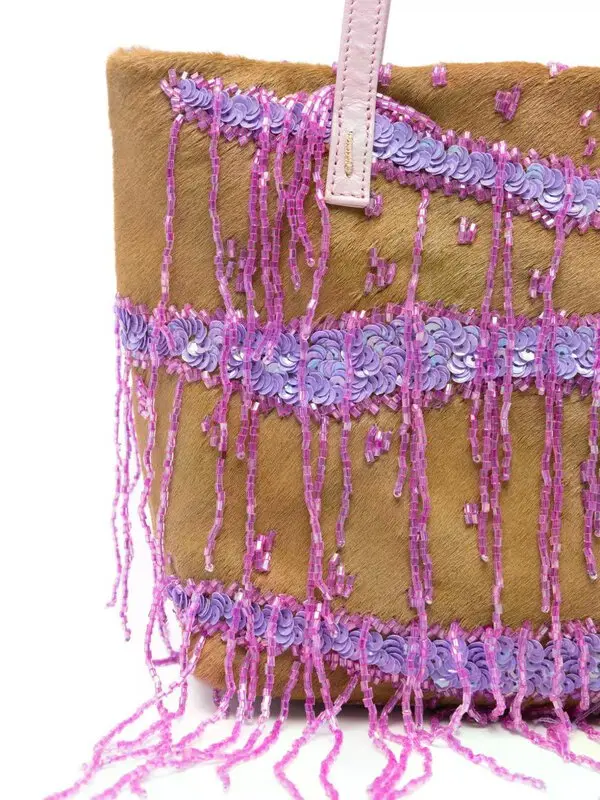 Valentino Garavani Sequin Fringe Tote Bag