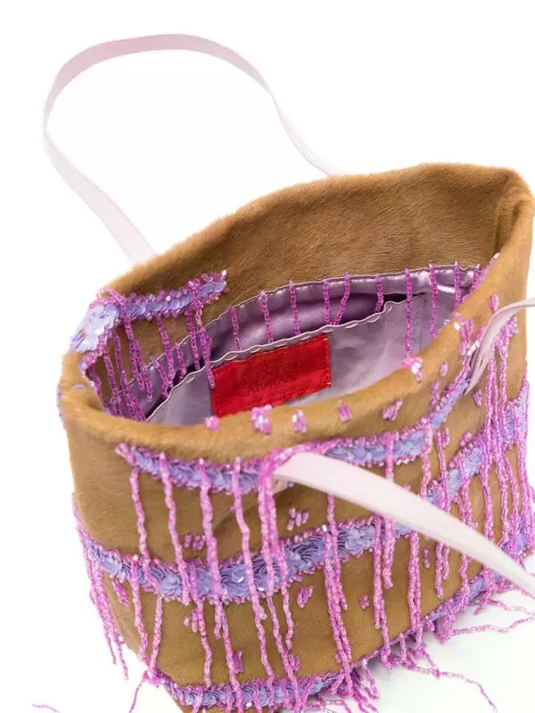 Valentino Garavani Sequin Fringe Tote Bag