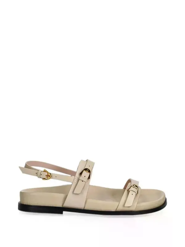 COCCINELLE Buckle-fastening Leather Sandals - Neutrals