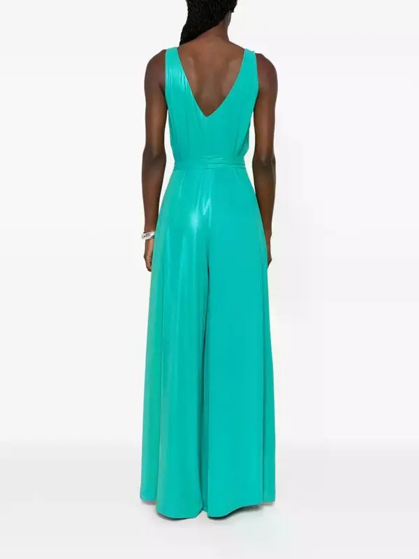LE RJTANGE Tuta V-neck Belted Trousers