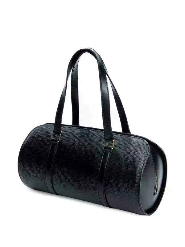 LOUIS VUITTON Soufflot Epi Leather Shoulder Bag - Black