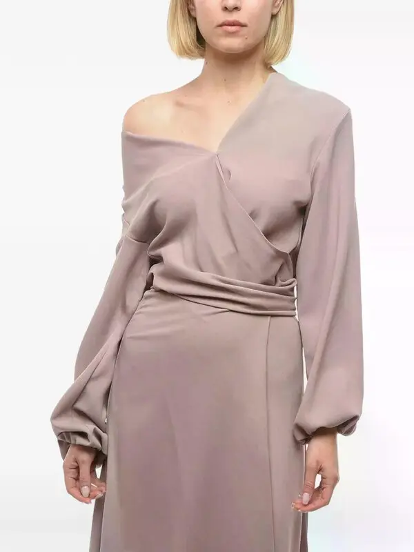 SUPER BLOND Maxi Belted Wrap Dress