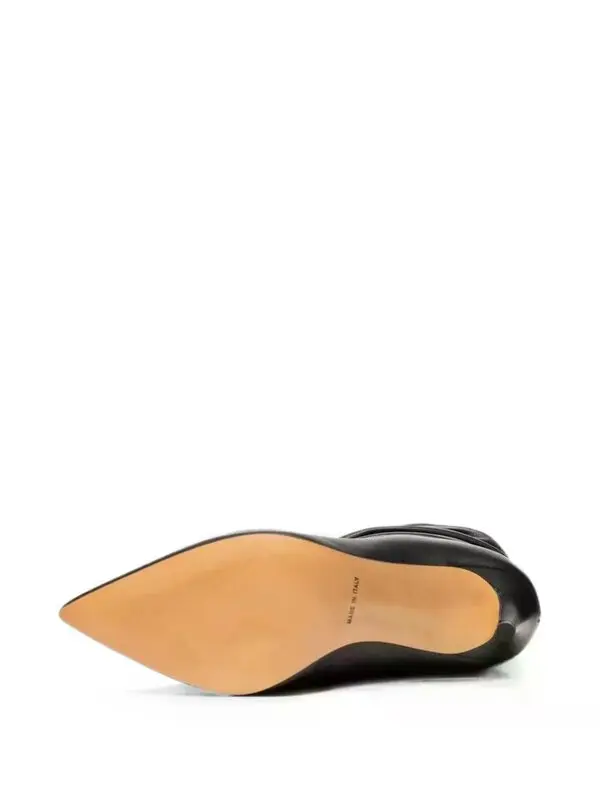 POCHE PARIS Slouchy Pointed-toe Ankle Boots