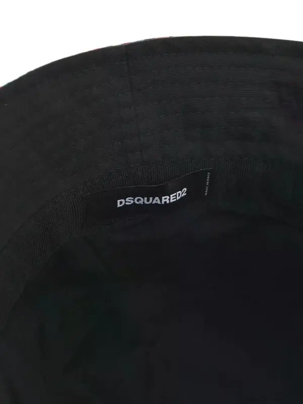 Dsquared2 Logo-embroidered Graphic-print Bucket Hat