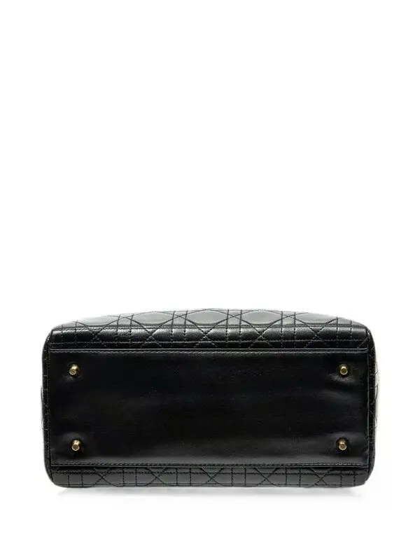 Dior Medium Lady Cannage Tote Bag - Black
