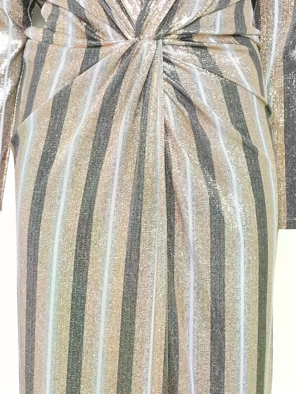 SIMONA CORSELLINI Striped-pattern Maxi Dress