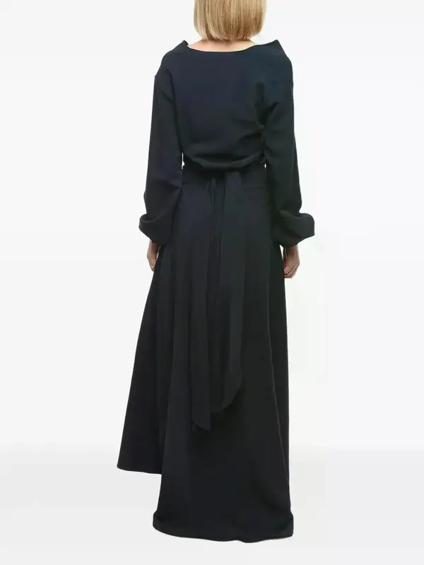 SUPER BLOND Belted Wrap Maxi Dress