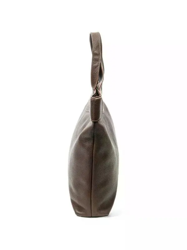 Fendi Embroidered Leather Tote Bag