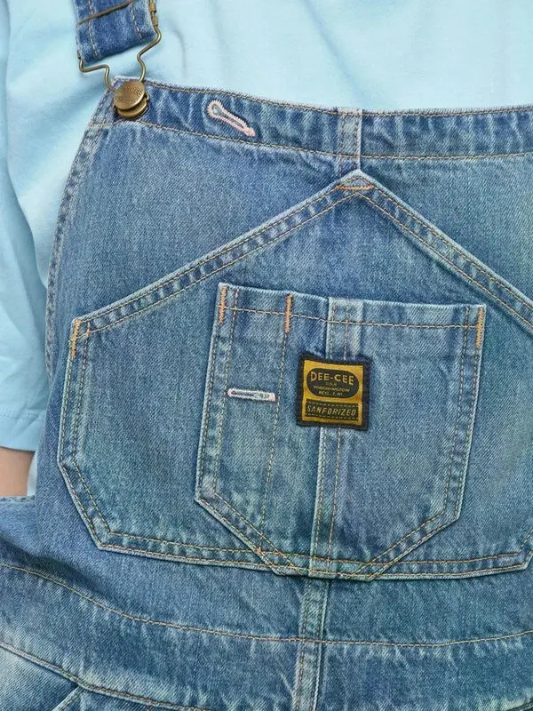 WASHINGTON DEE-CEE Distressed Logo-patch Dungarees