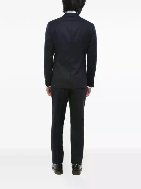 Corneliani Cc Collection Single-breasted Wool Suit - Blue