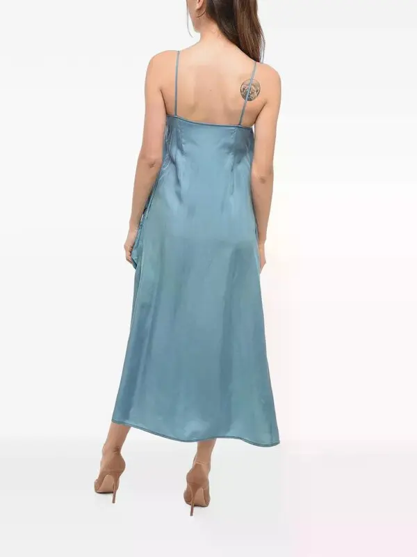 Sunnei Patch-pocket Spaghetti-strap Midi Dress