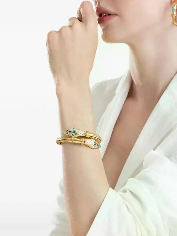 Gas Bijoux Cobra Wrap-design Bracelet