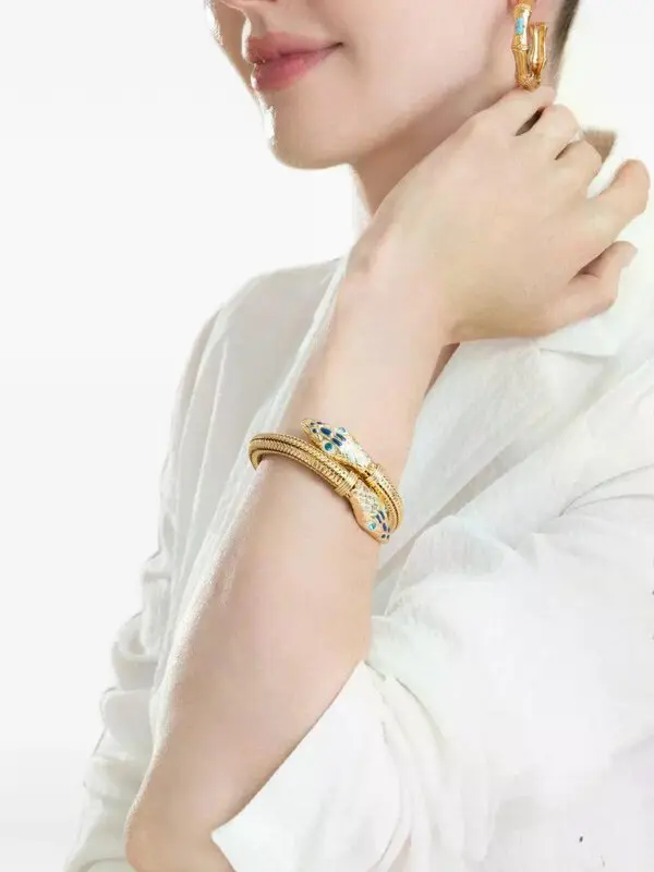 Gas Bijoux Cobra Wrap-design Bracelet
