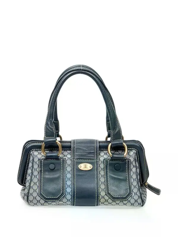 Celine Triomphe Canvas Tote Bag - Blue