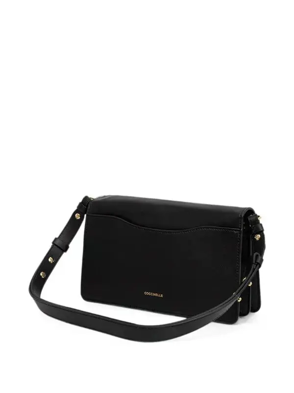 COCCINELLE Logo-plaque Shoulder Bag - Black